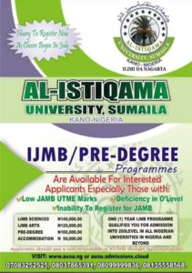 AUSU IJMB/Pre-Degree Admission Form 2022/2023