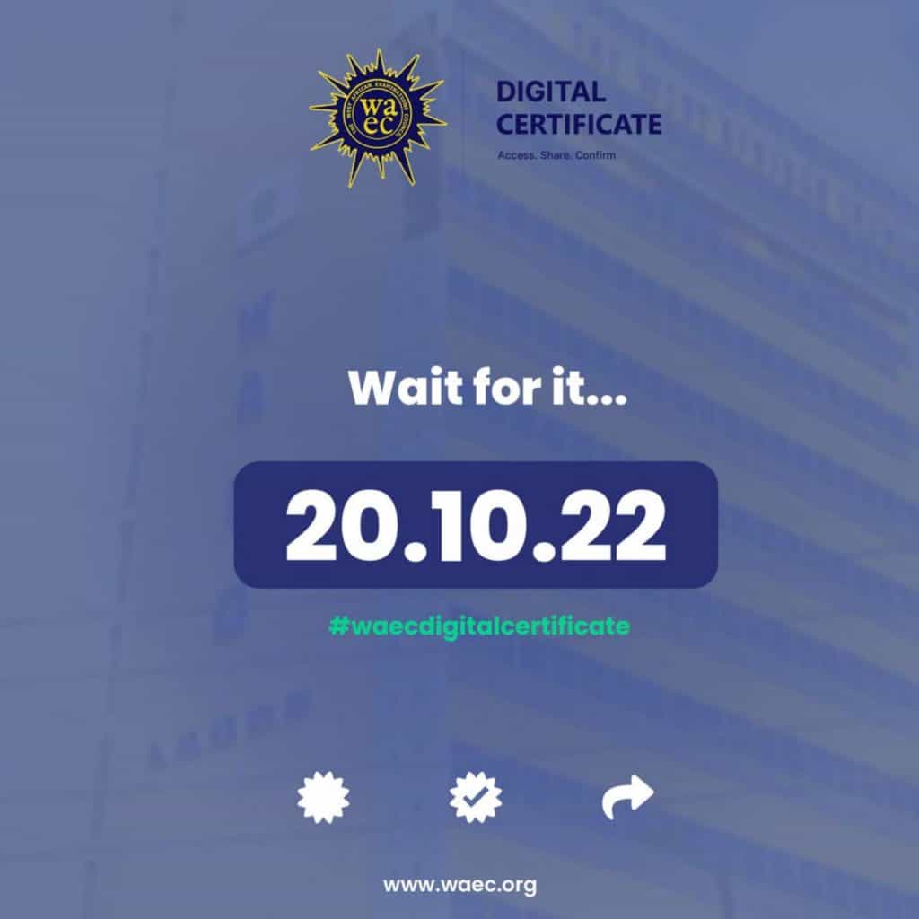 WAEC Digital Certificate Platform Underway