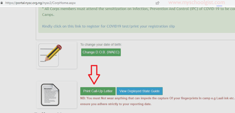 How to Print NYSC Call UP Letter 2025 Batch 'A' Stream I