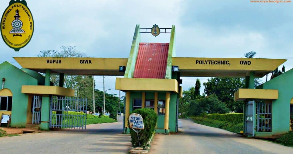 Rufus Giwa Poly Post UTME Form for 2025/2026 ND Admission