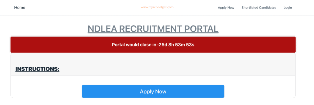 NDLEA Recruitment 2023: Submit Your Application Today