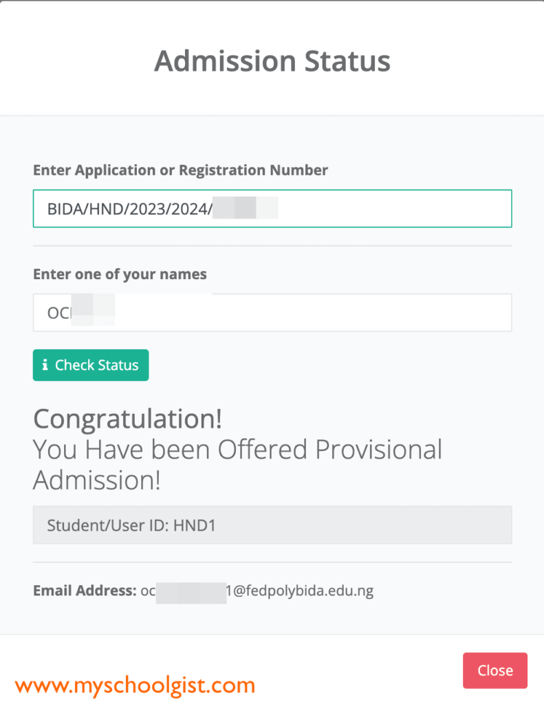 Bida Poly HND Admission List 2023/2024 - HerTips