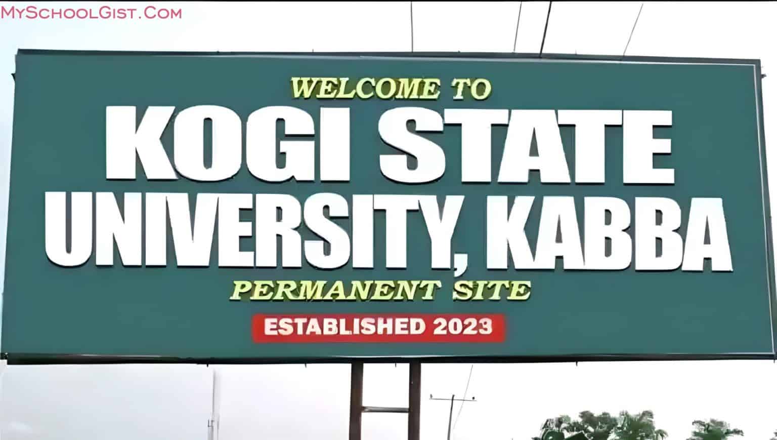 Kogi State University, Kabba (KSUK) Post UTME Form 2025/2026