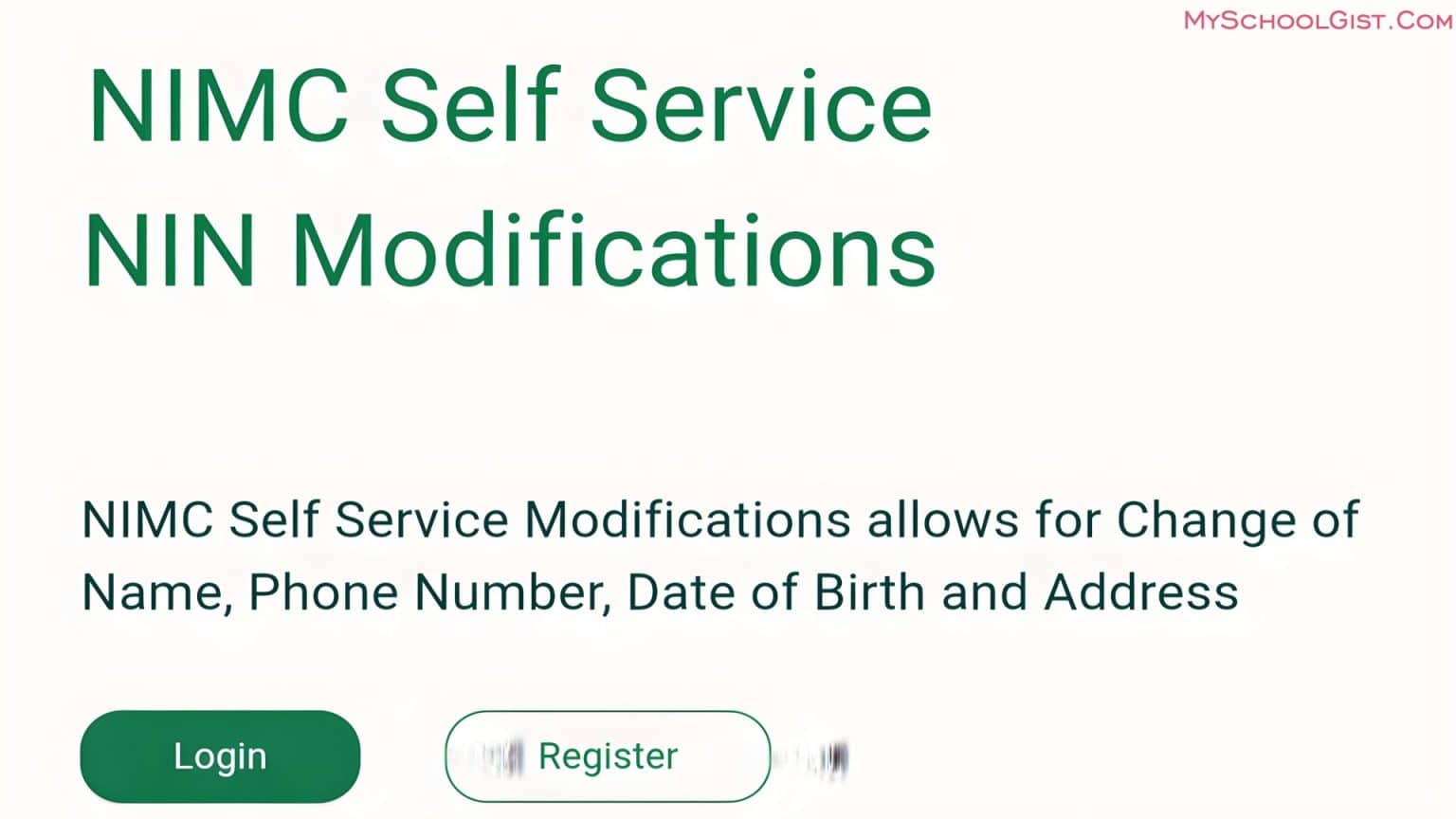How to Correct or Change NIN Details Online