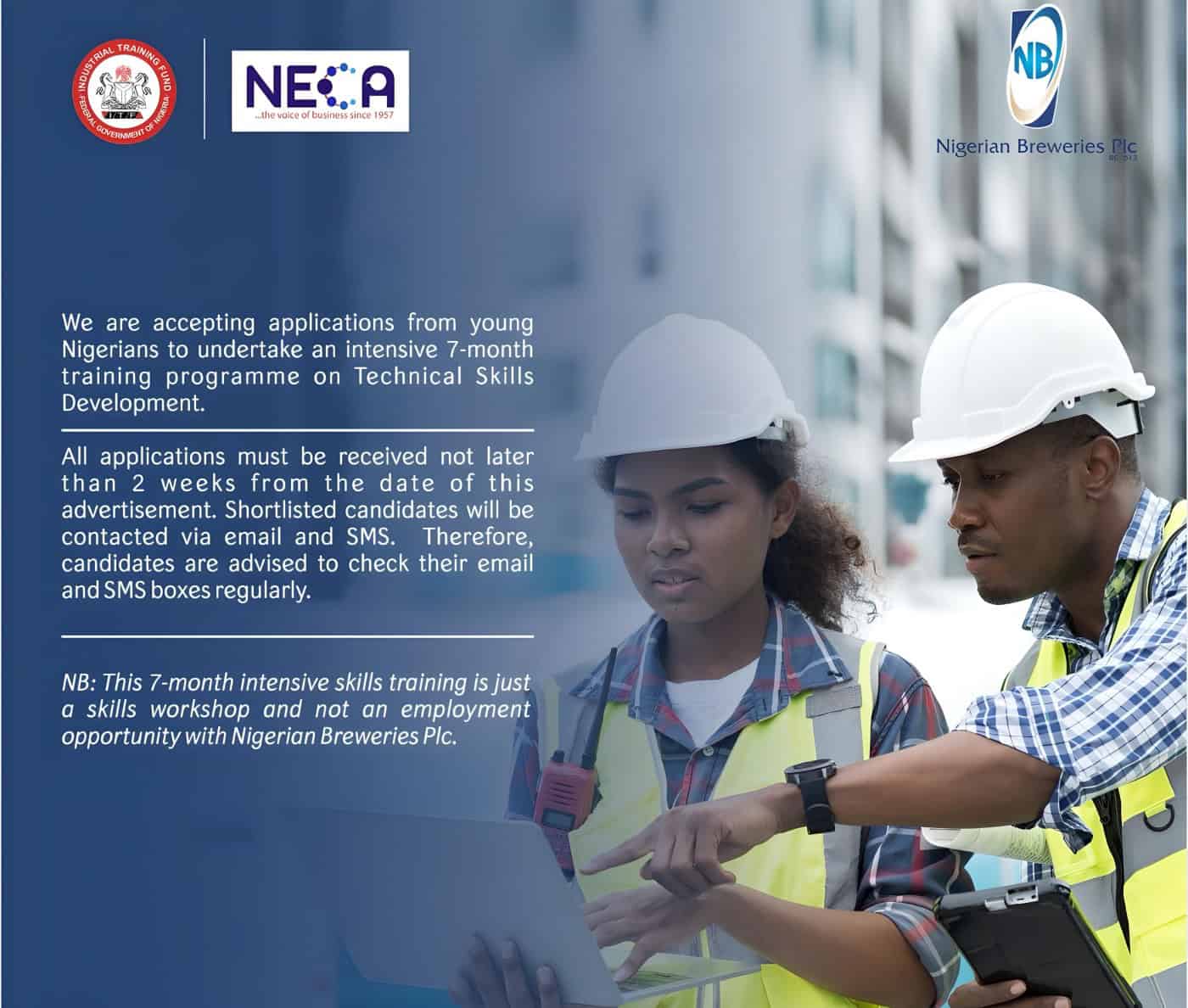 Nigerian Breweries Technical Skills Development Program 2024