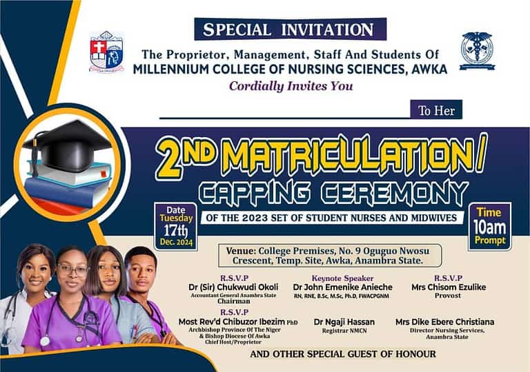 Millennium College of Nursing 2nd Matriculation/Capping Ceremony