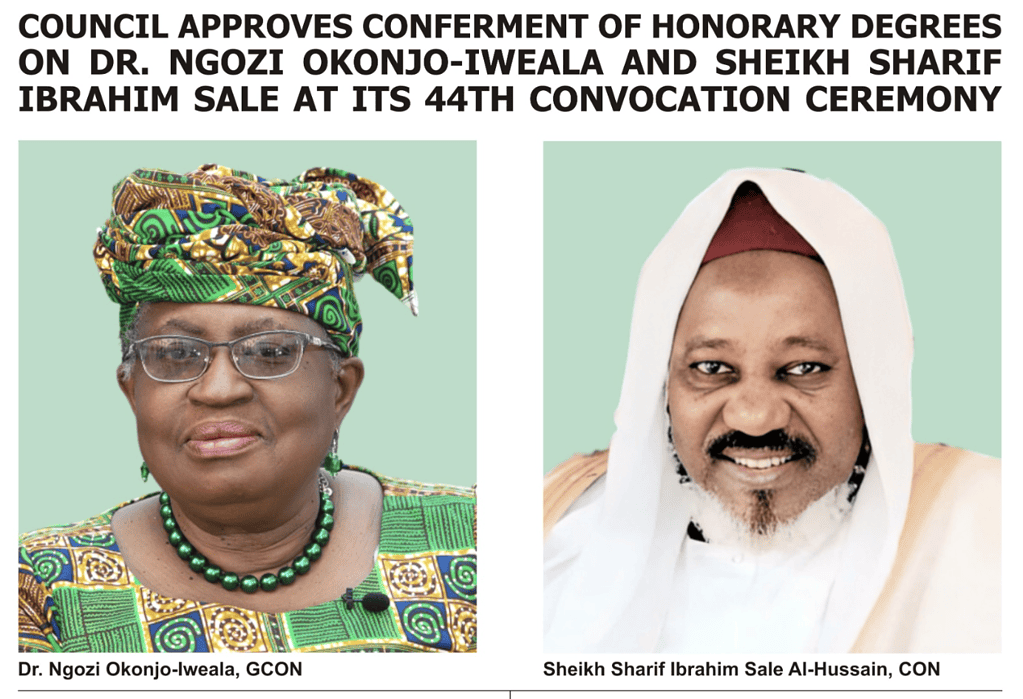 ABU 44th Convocation Honorary Degrees Recipients