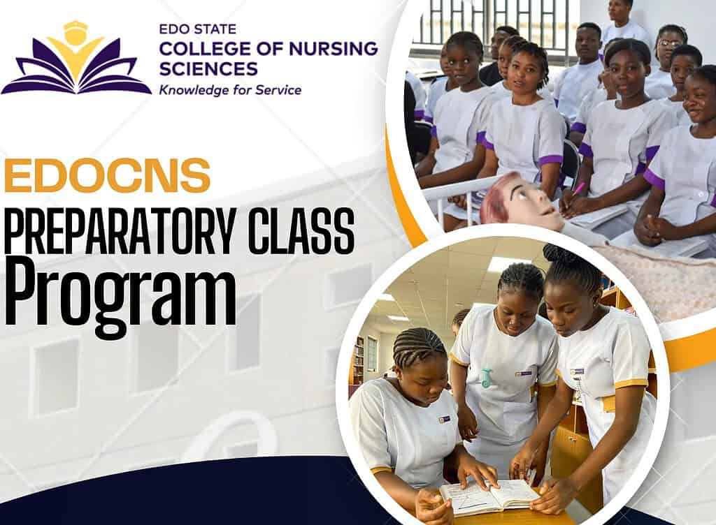 Edo State College of Nursing Preparatory Class Form 2025