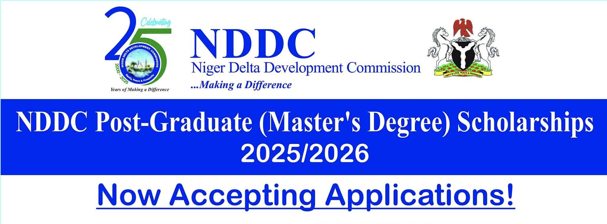 Apply for NDDC 2025/2026 Foreign Postgraduate Scholarships